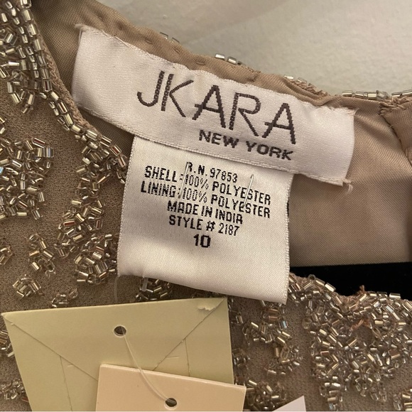 J Kara | Dresses | Nwt Jkara Size Beaded Gown | Poshmark